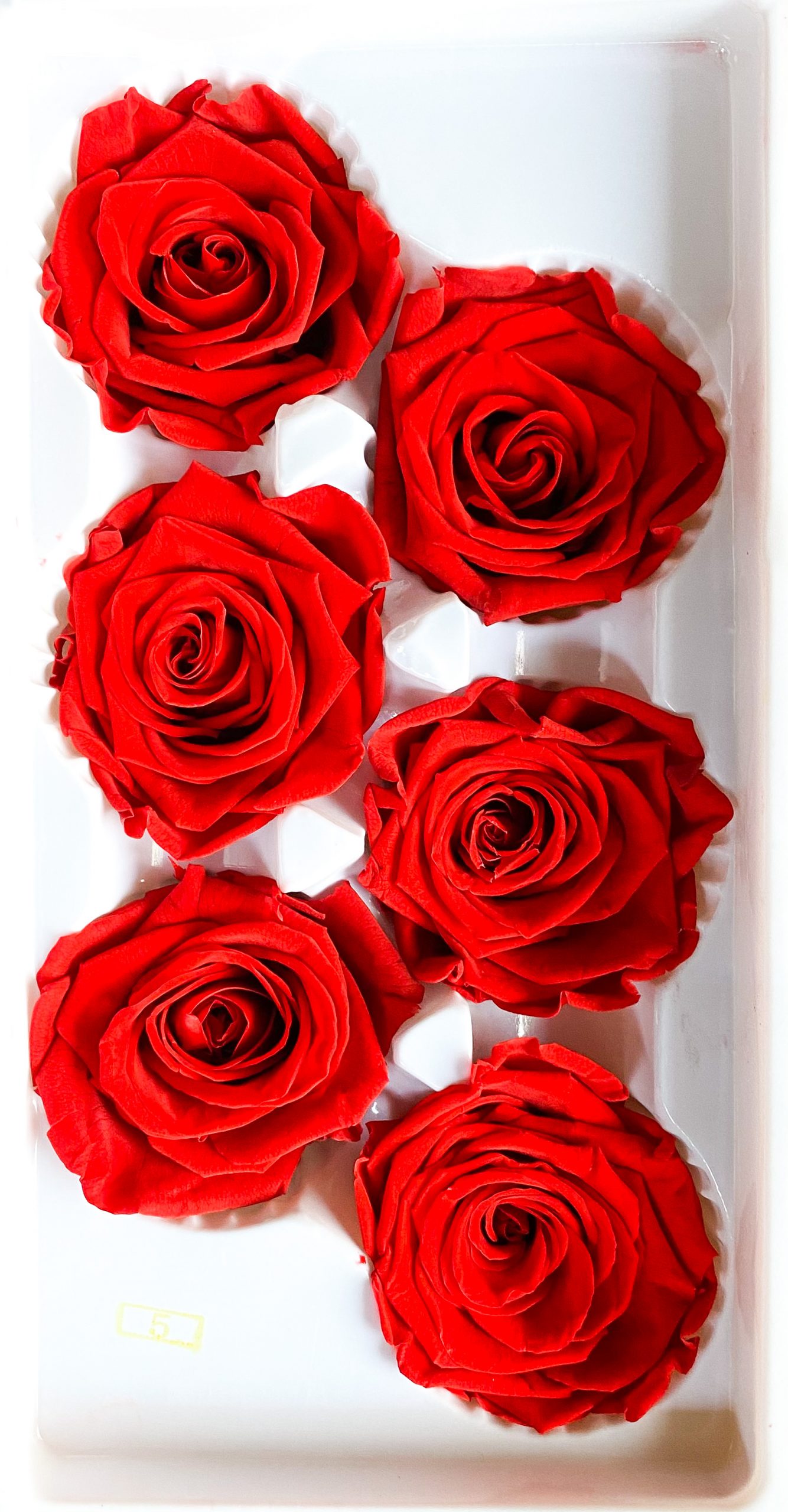 Red Rose Heads – 6 pack - Golden Touch Flowers